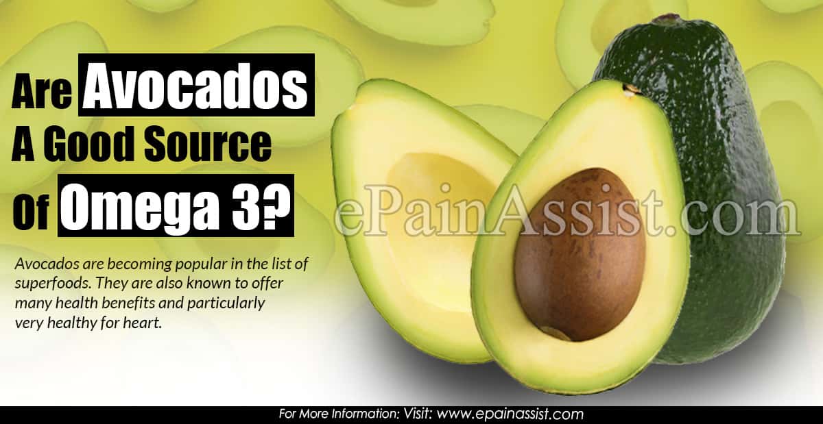 Are avocados high in omega-3?