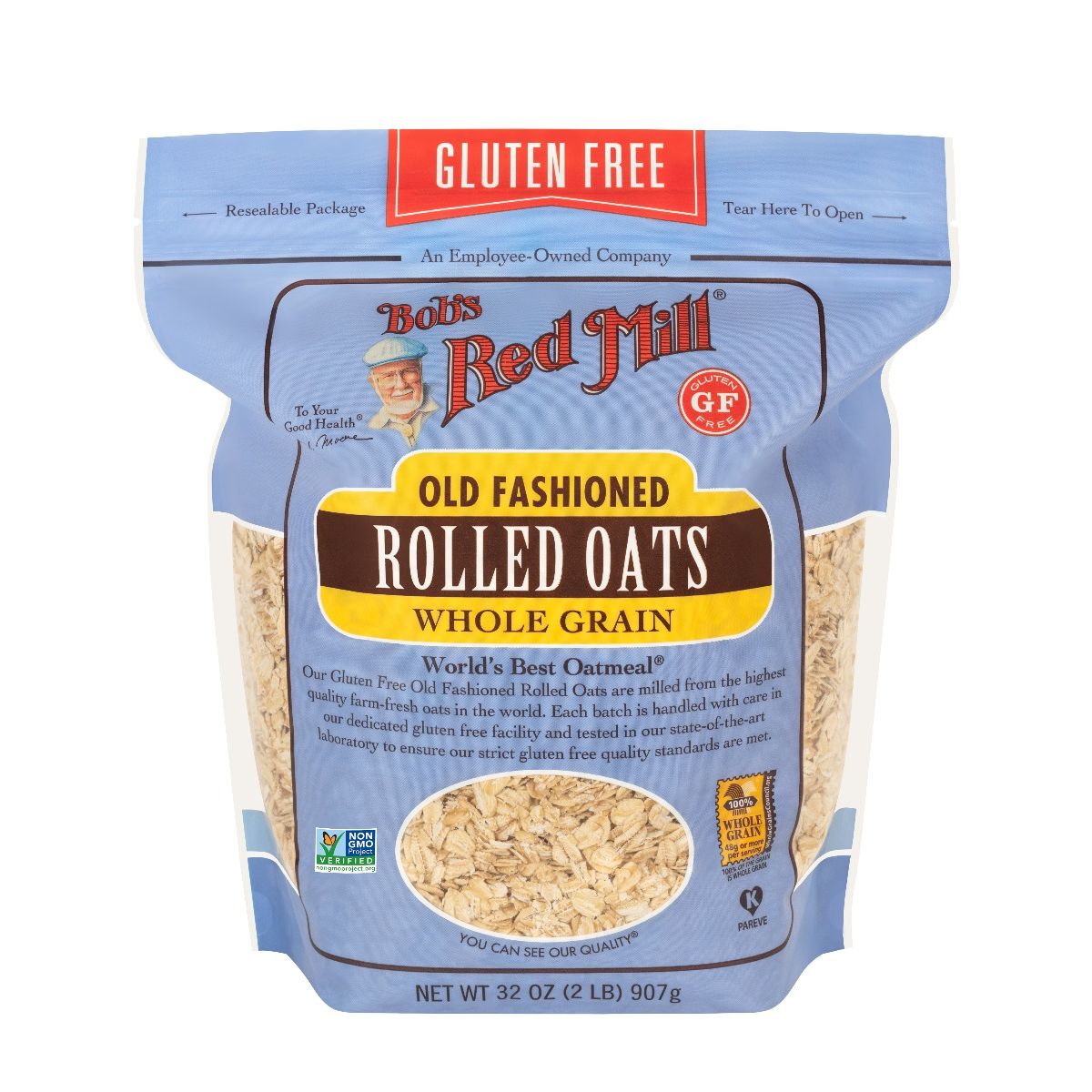 Are bobs rolled oats gluten free?