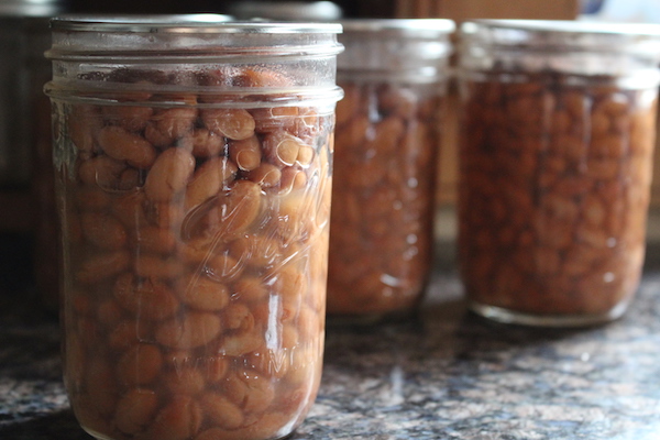 Are canned beans soaked before canning?