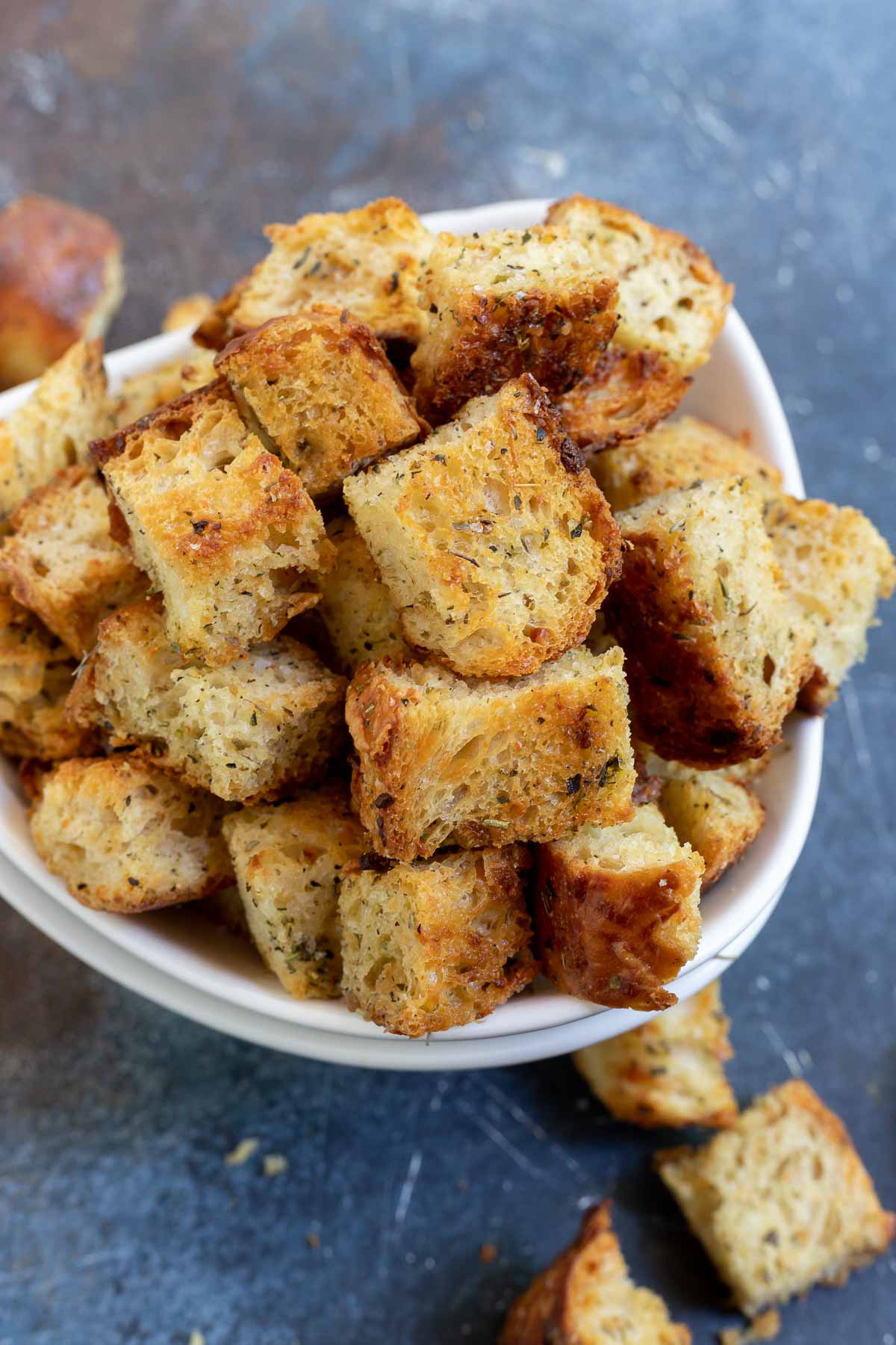 Are croutons stale?