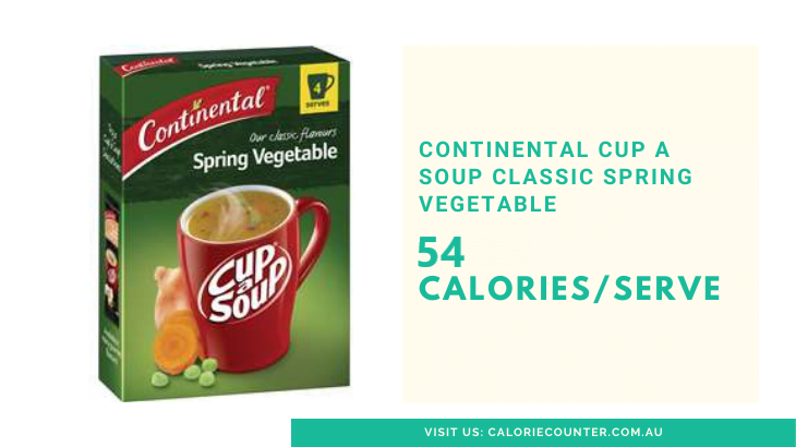 Are cup a soups low calorie?