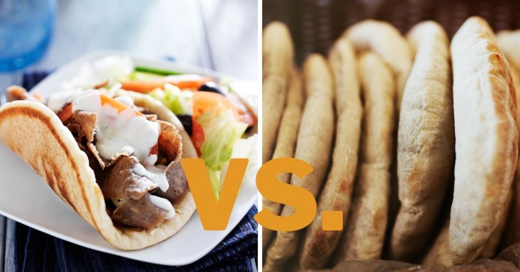 Are gyros and pitas the same?