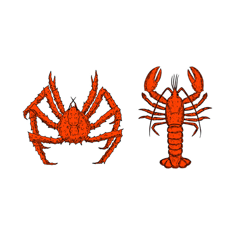 Are lobsters and crabs in the same family?