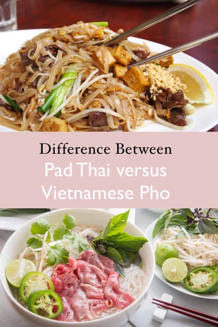 Are pho and pad Thai noodles the same?