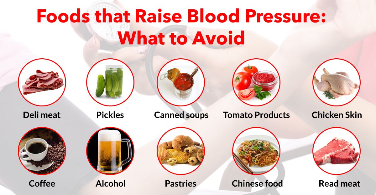 Can food raise blood pressure immediately?
