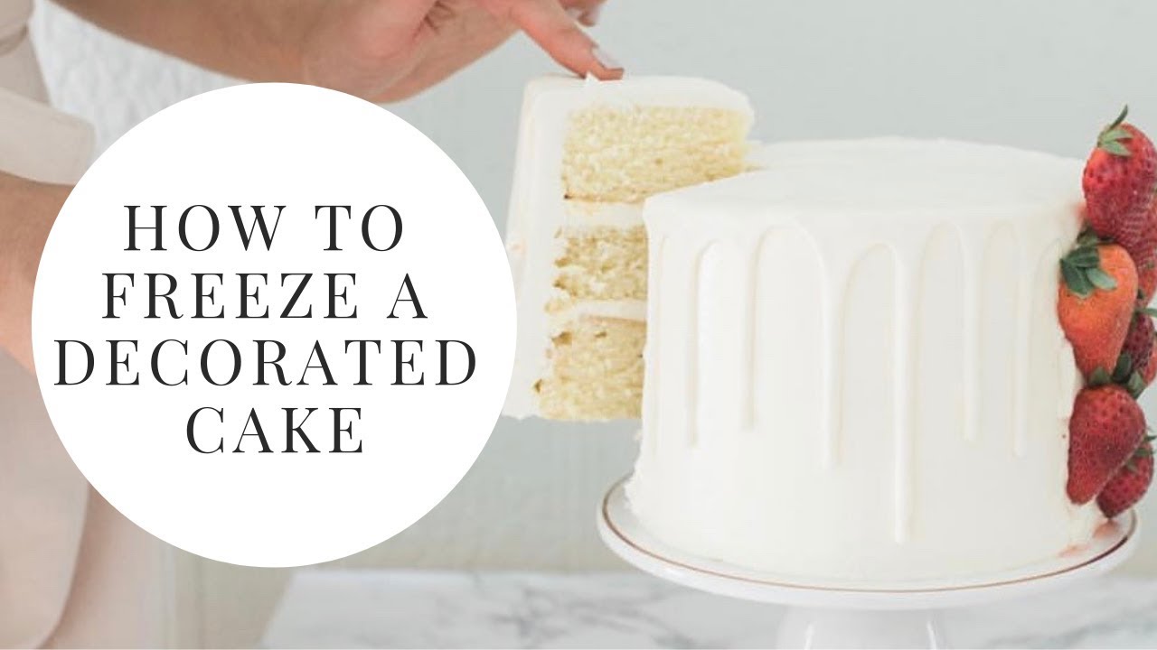 Can I freeze cake with frosting?