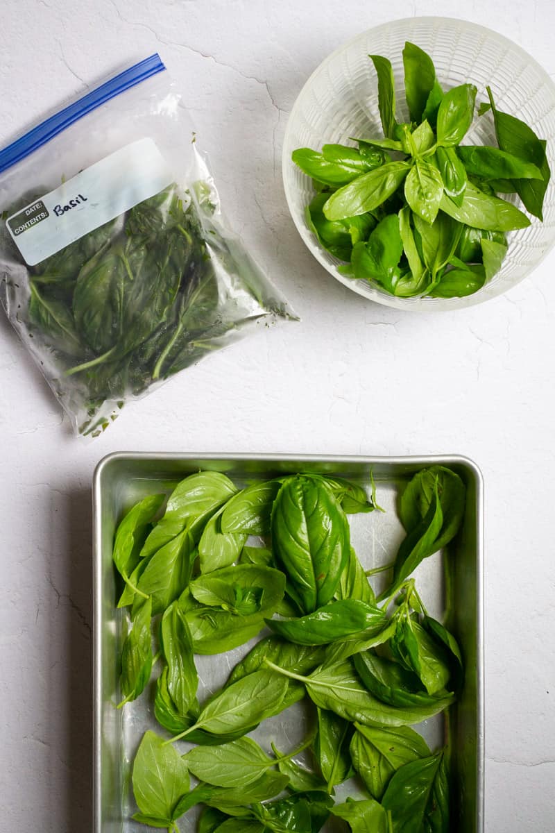 Can I freeze fresh basil without blanching?