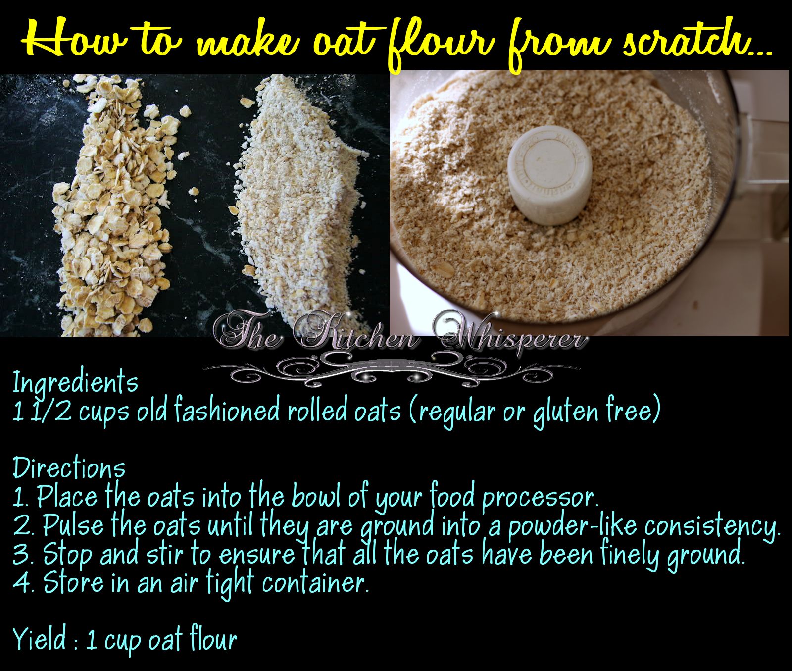 Can I grind oats to make oatmeal?