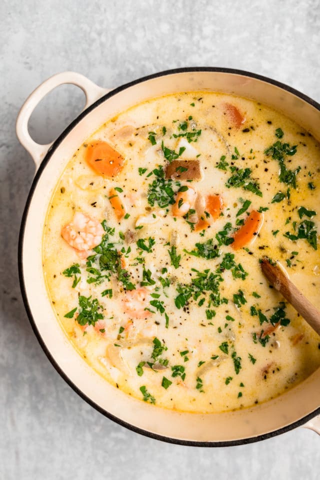 Can I make seafood chowder a day ahead?