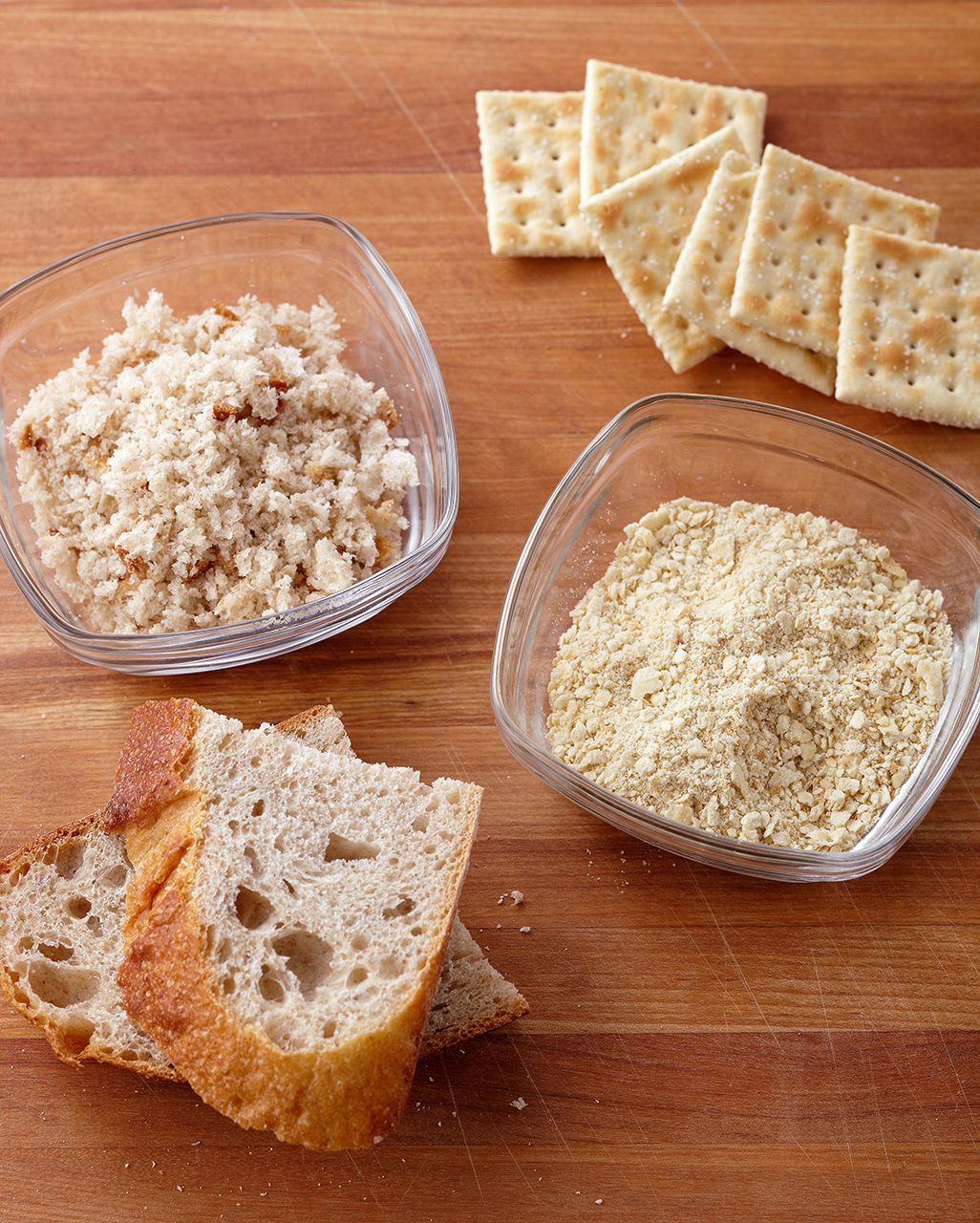 Can I substitute bread crumbs for saltine crackers?