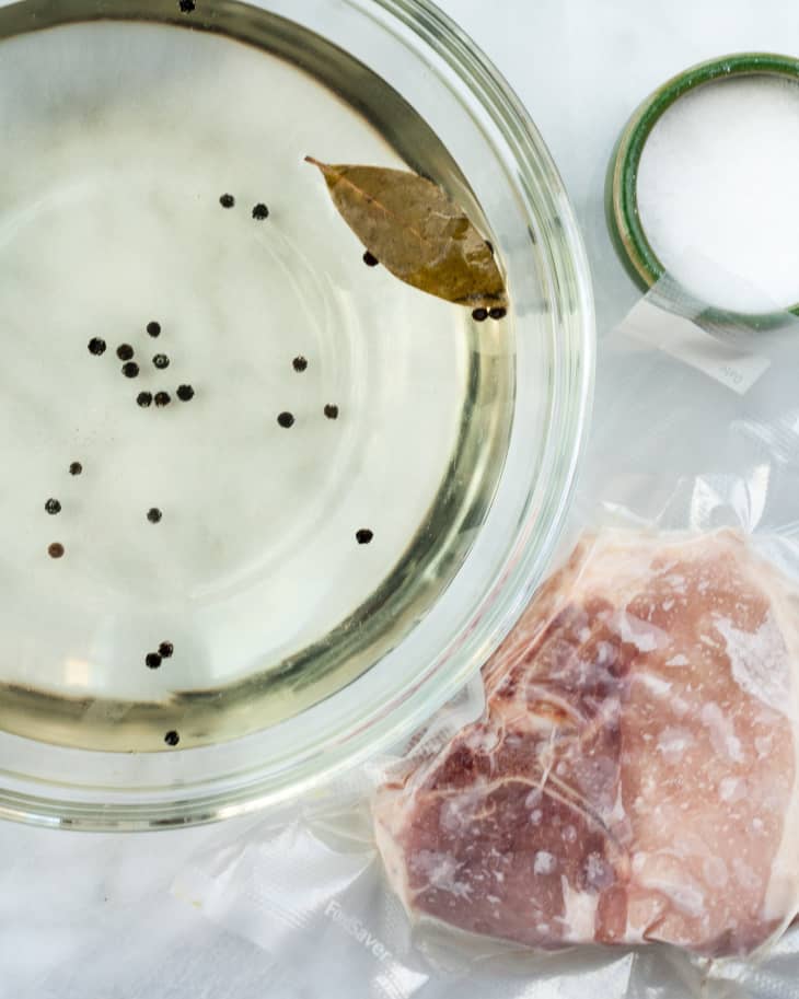 Can I wet brine frozen meat?