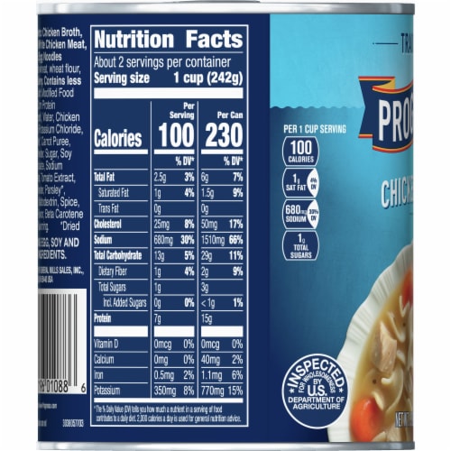 Can of Progresso soup calories?