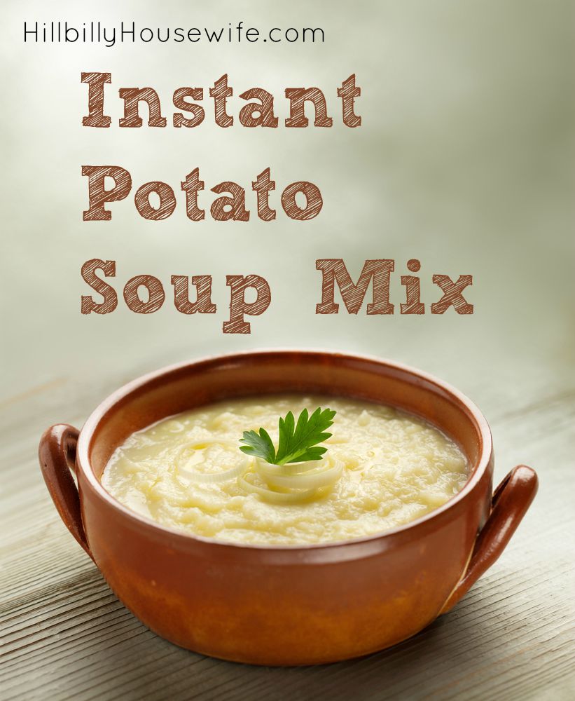 Can you add instant potato flakes to soup?