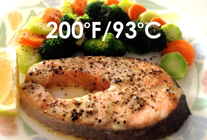 Can you cook fish at 200 degrees?