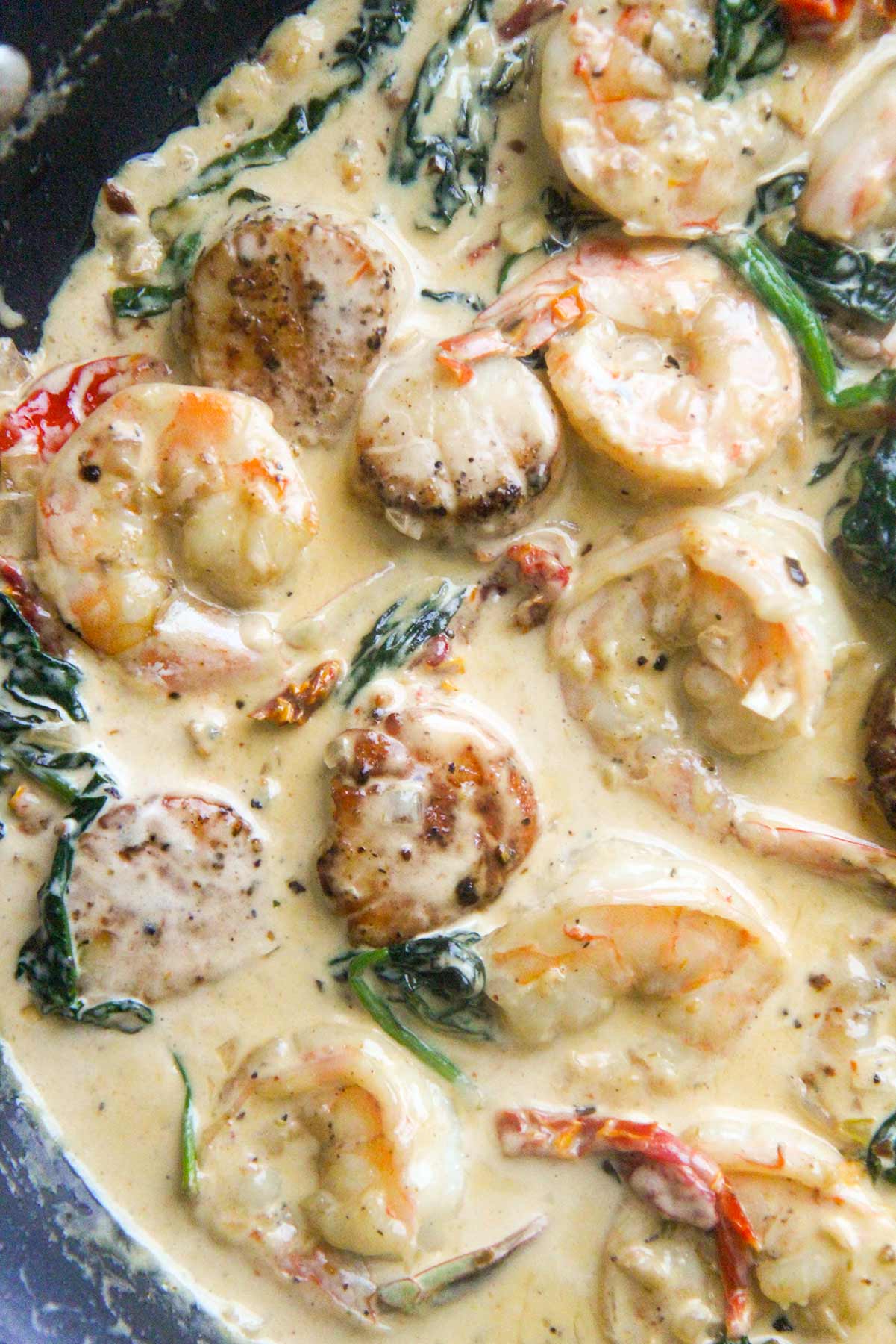 Can you cook frozen shrimp and scallops?