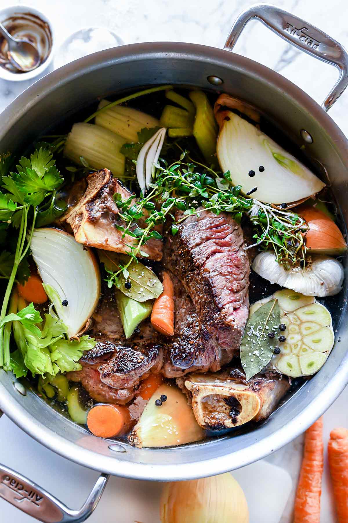 Can you cook meat in broth?