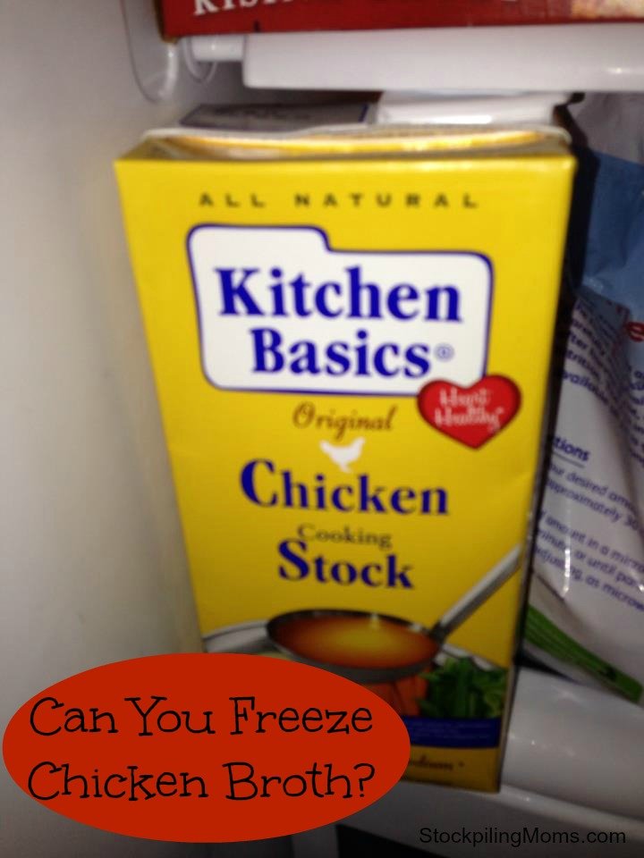 Can you freeze an open carton of chicken broth?