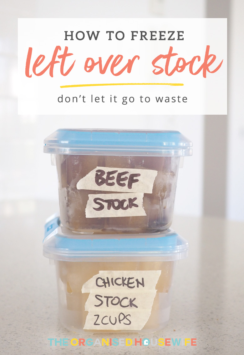 Can you freeze leftover stock?