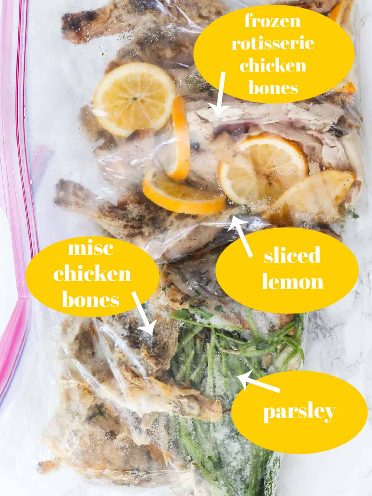 Can you freeze raw chicken bones?
