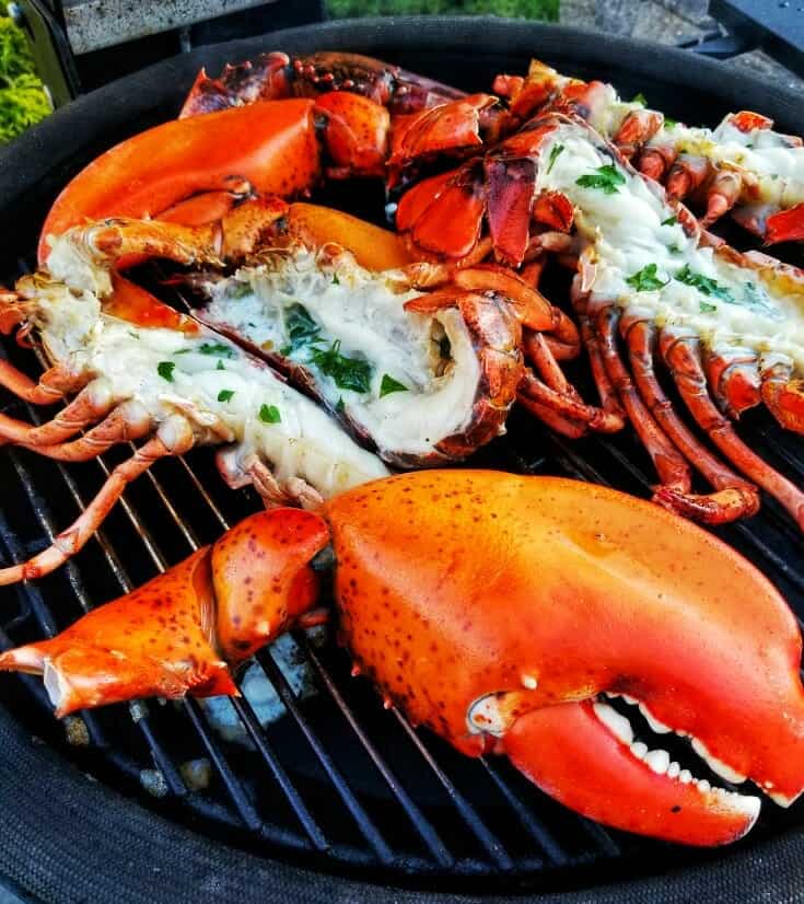 Can you grill lobster after boiling?