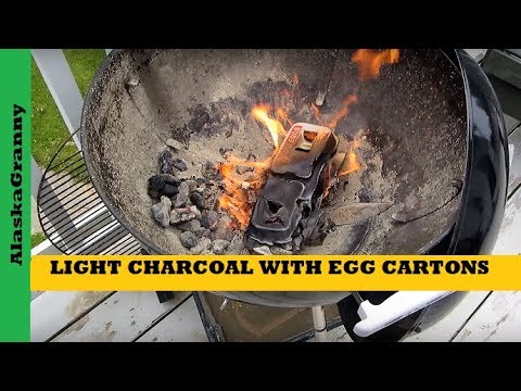 Can you light charcoal with cardboard?