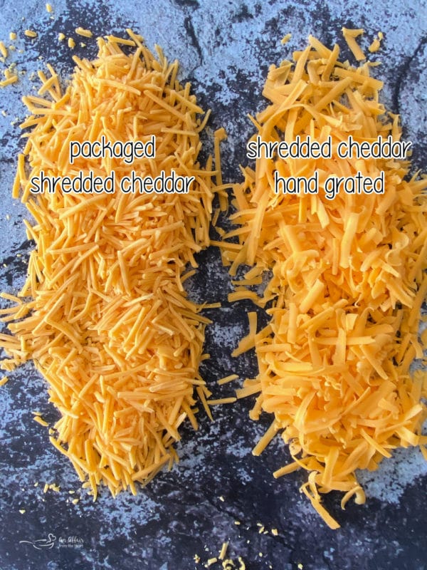 Can you melt pre shredded cheese?