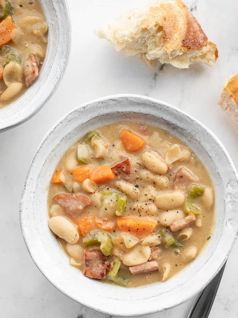 Can you thicken soup with white beans?