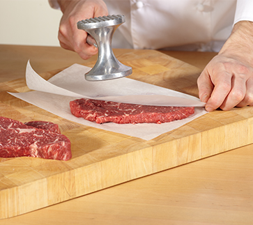 Can you use parchment paper to tenderize meat?