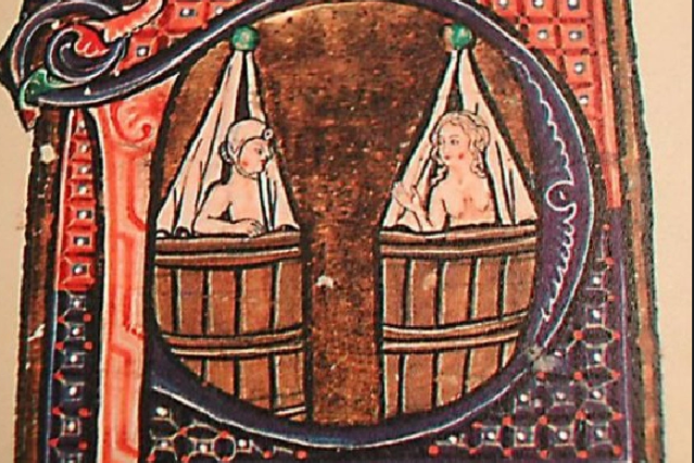 Did medieval people bathe with soap?