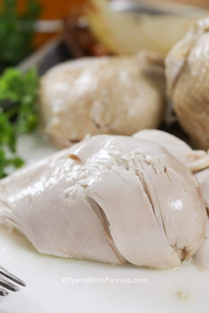 Do you boil chicken covered or uncovered?