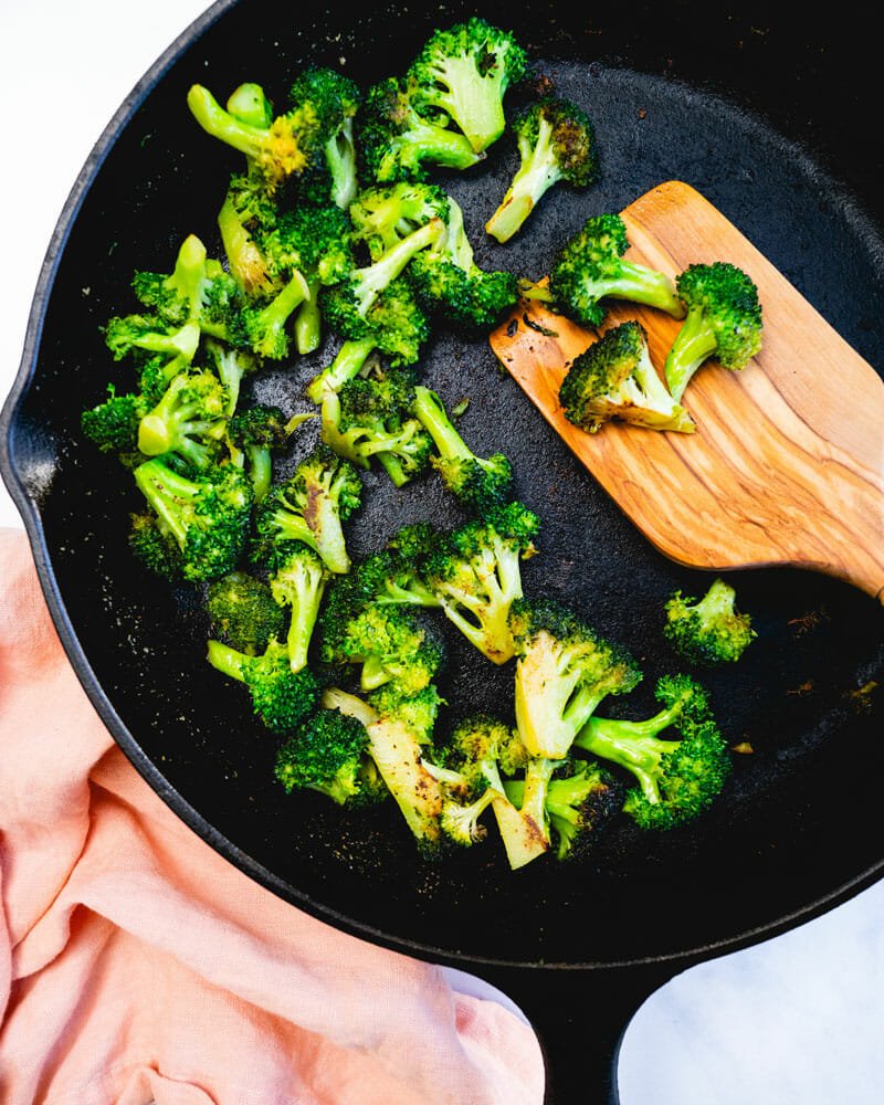 Do you have to boil broccoli before frying it?