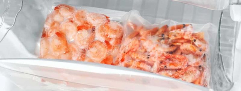 Do you keep shrimp in fridge or freezer?
