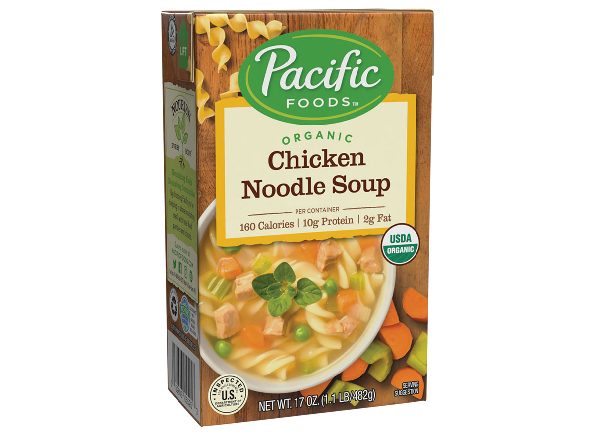 Does chicken noodle soup have a lot of fat?