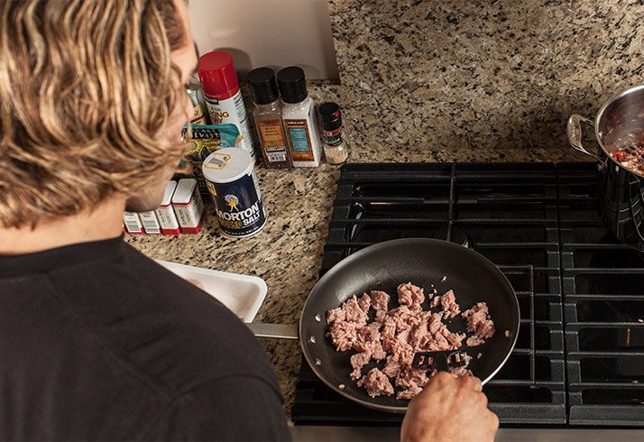 Does cooking meat ruin the protein?