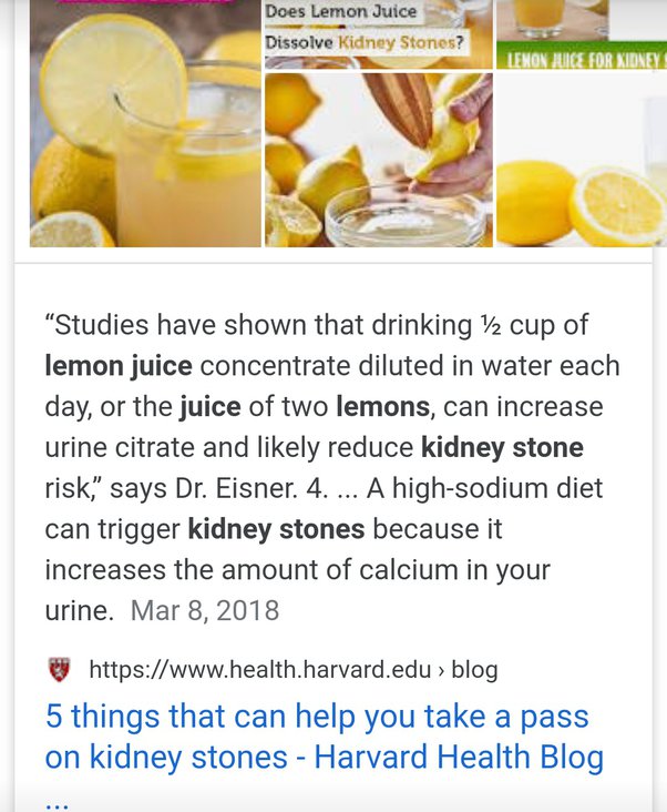 Does lemon cause calcium deficiency?