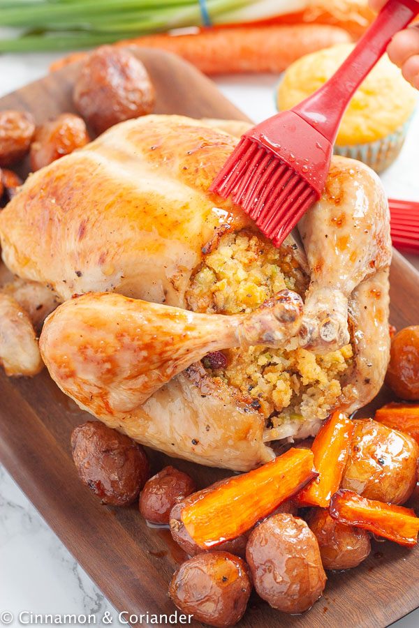 Does stuffing a chicken increase cooking time?