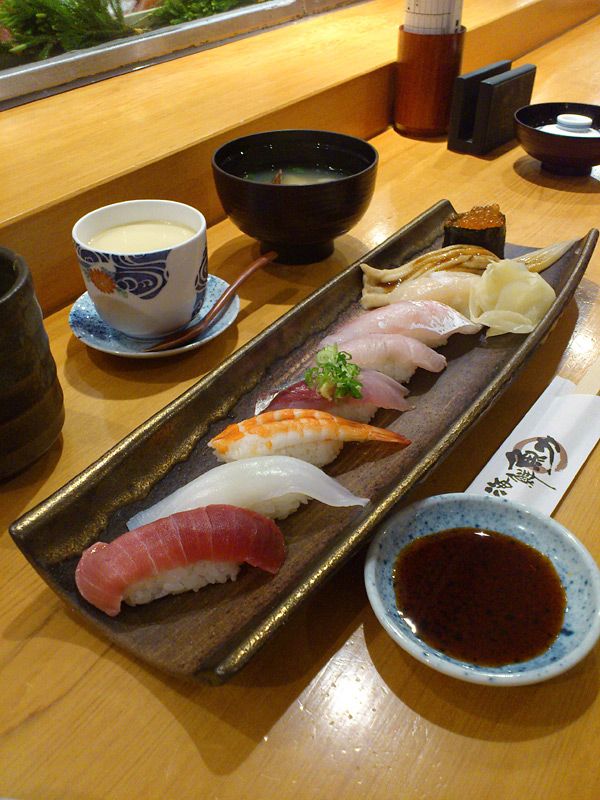 Does sushi always come with soy sauce?
