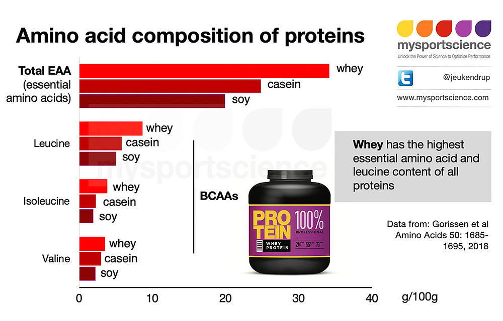 Does whey protein contain all 20 amino acids?