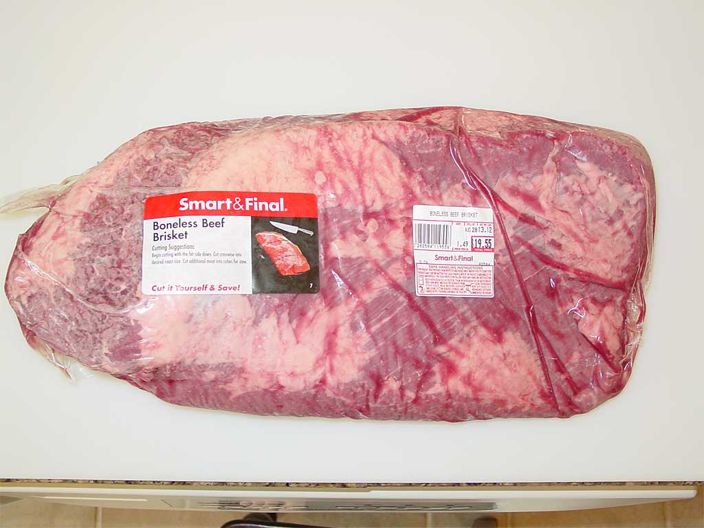 How big is a standard brisket?