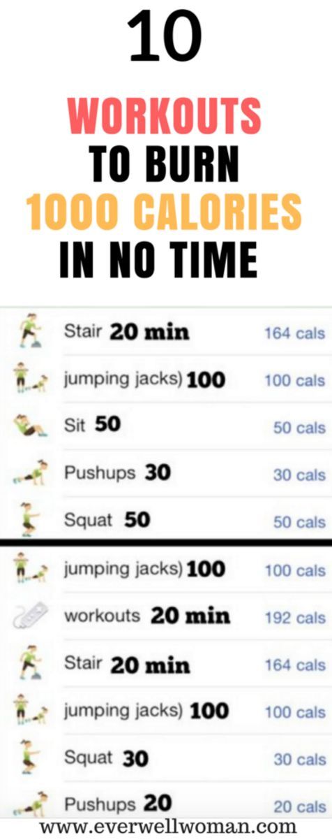 How can I burn 1000 calories in one hour?