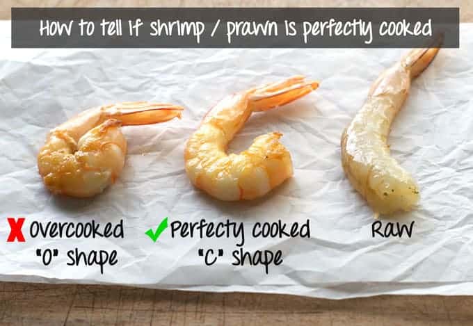 How can you tell if a cooked prawn is off?