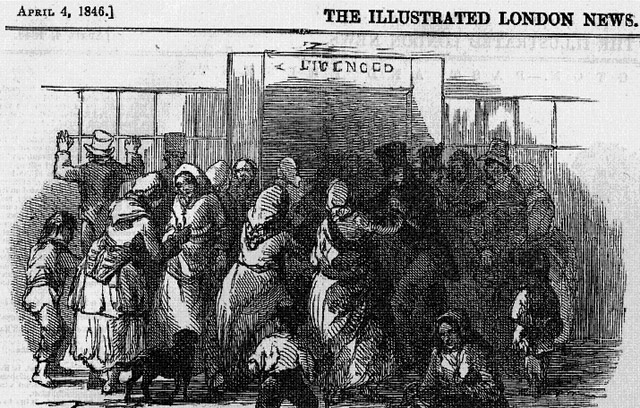How did the Irish Famine affect the British government?