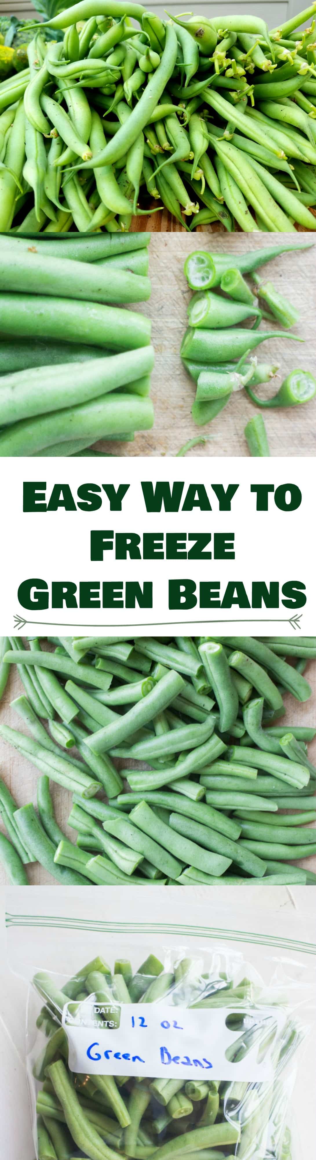 How do I freeze fresh green beans?