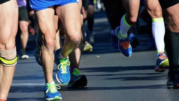 How do I keep my muscles while training for a marathon?