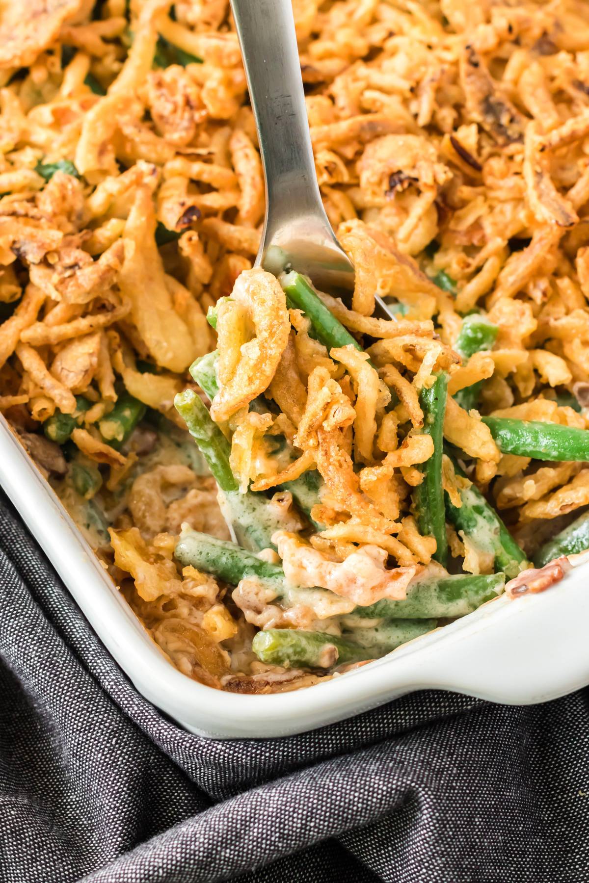 How do I make green bean casserole thicker?