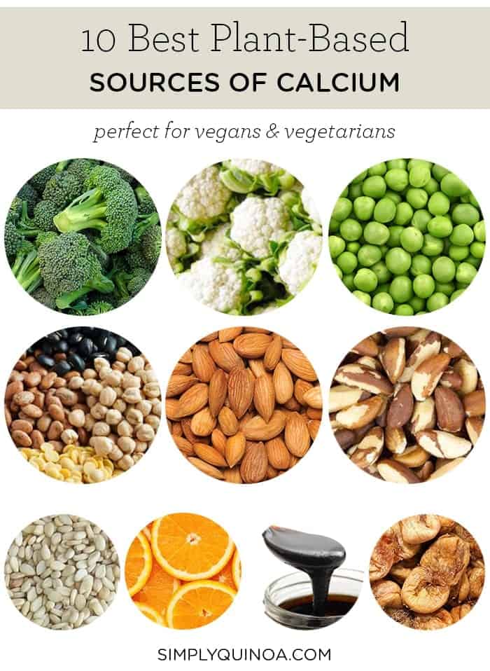 How do vegans get calcium naturally?
