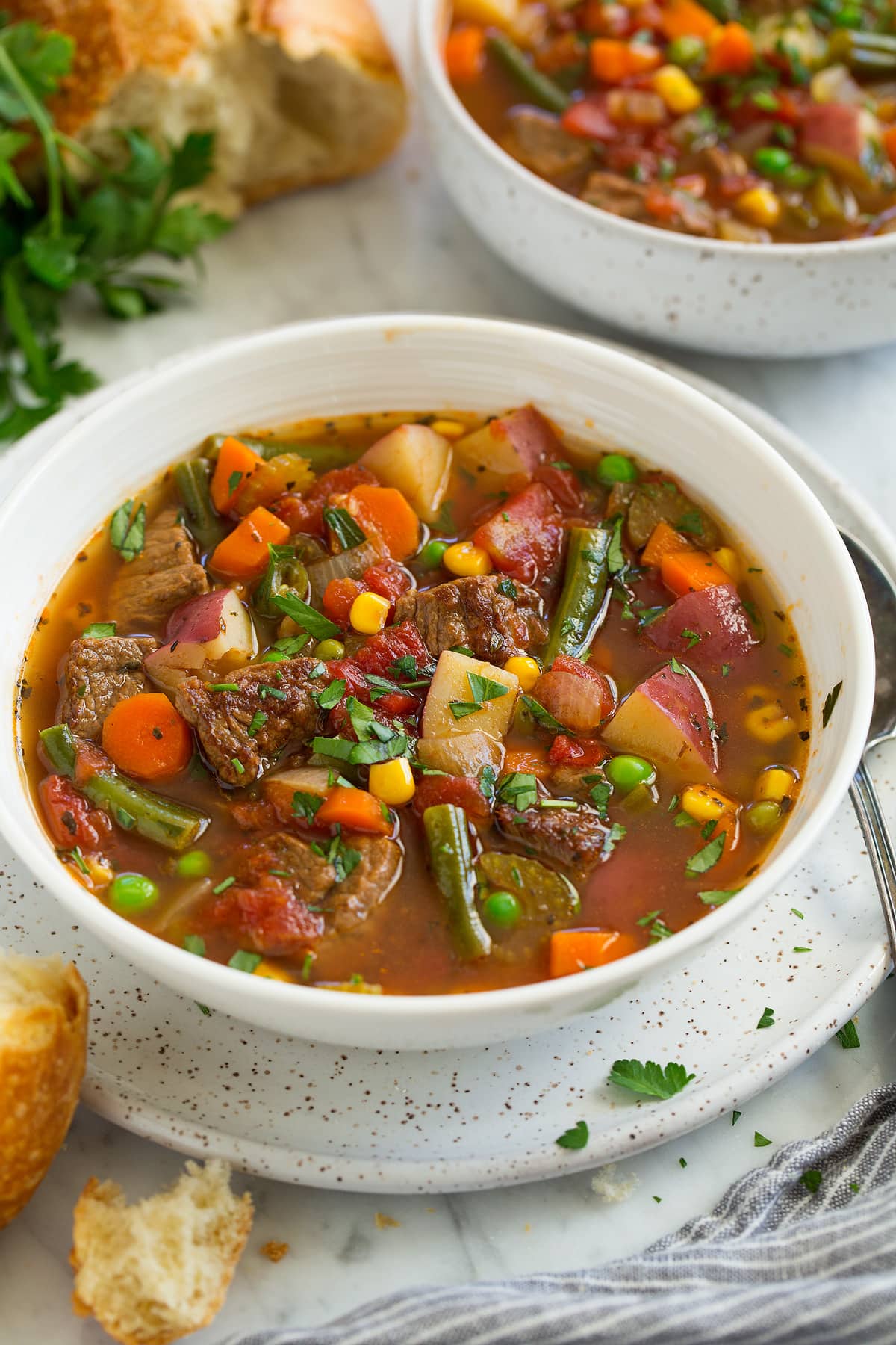 How do you add Flavour to beef soup?