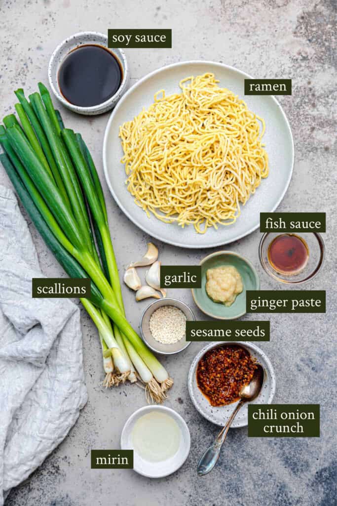 How do you add oil to ramen?