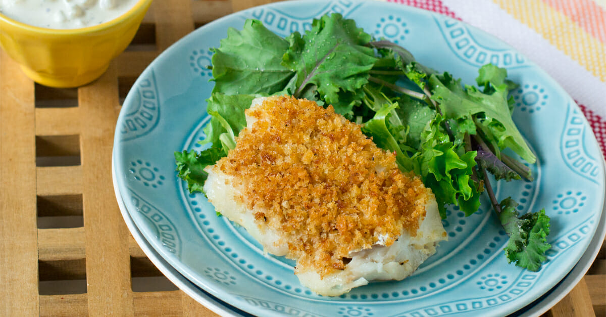 How do you bake frozen breaded fish?