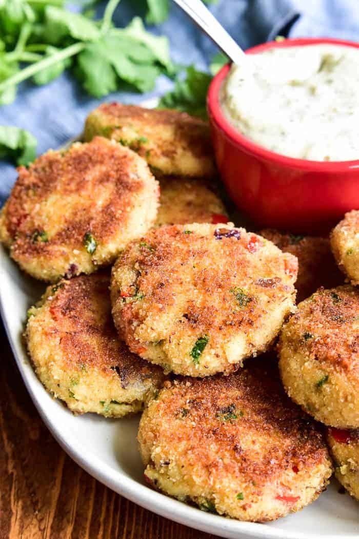How do you bake mini crab cakes?